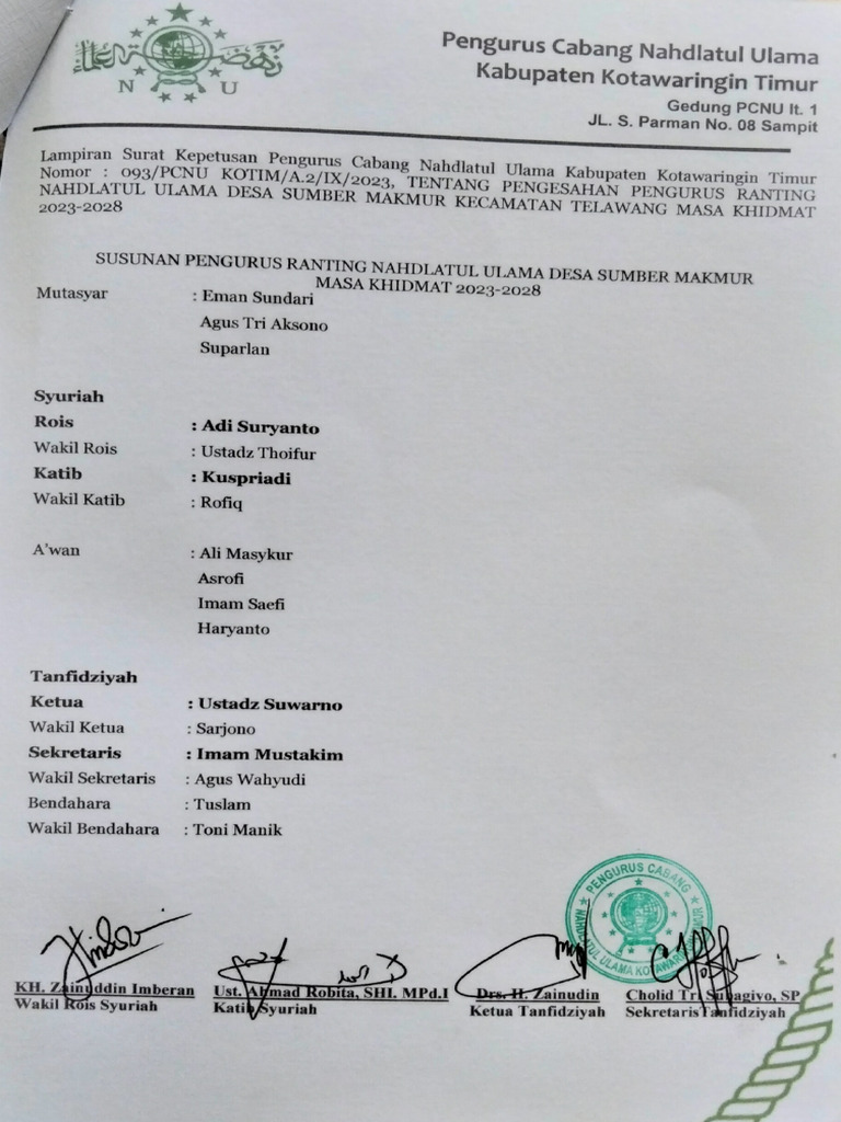 Ranting Sumber Makmur Telawang | PDF