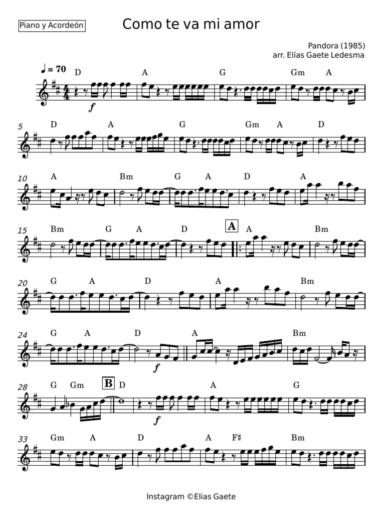 Como Te Va Mi Amor - Pandora | PDF