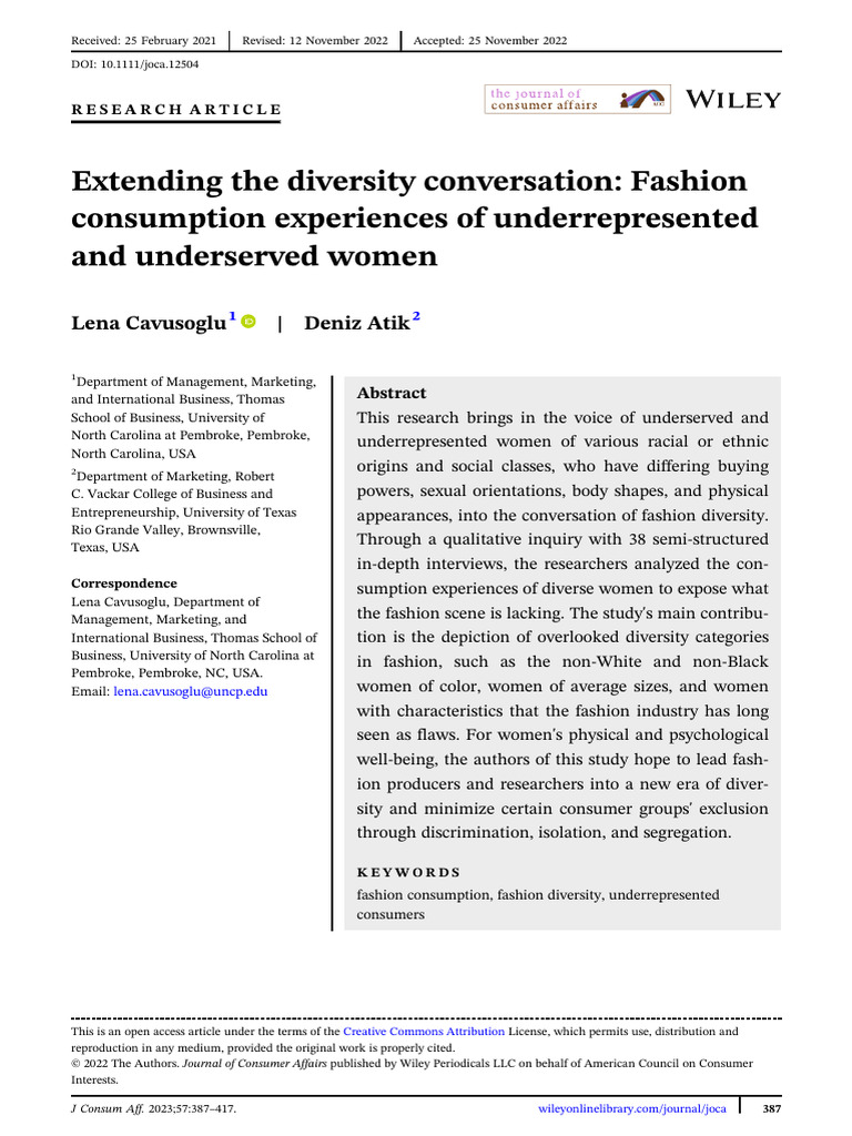 Diversity Conversation | PDF | Fashion | Luxury Goods