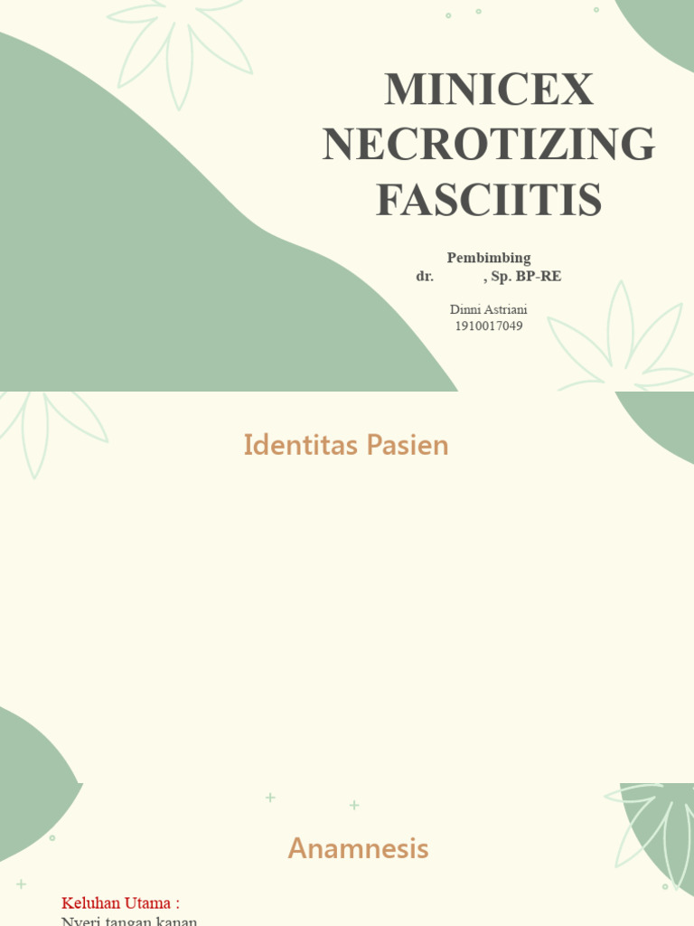 Dinni Astriani - Necrotizing Fasciitis | PDF