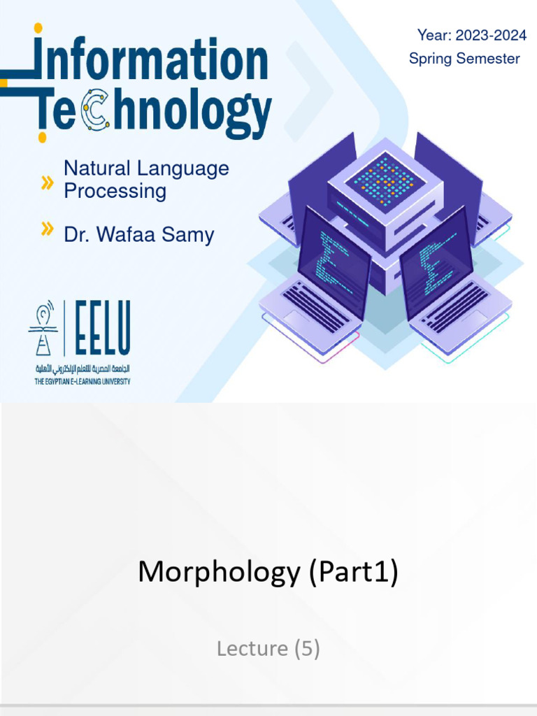 5 Morphology Part1 Download Free Pdf Part Of Speech Morphology