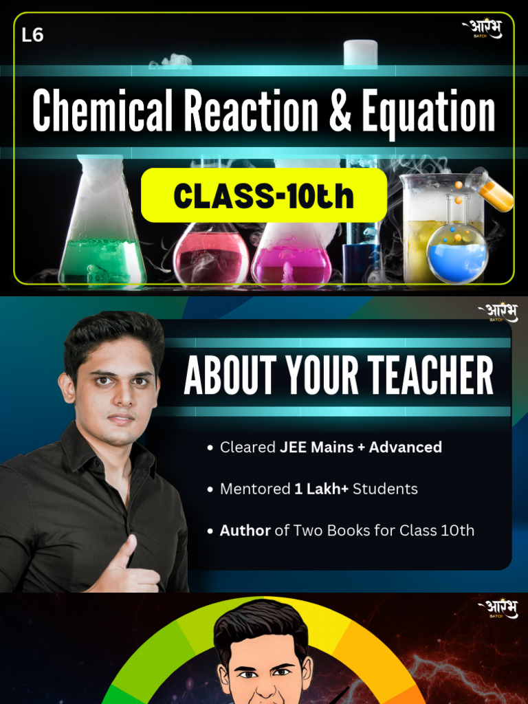 CLASS 10th | PDF | Chemical Reactions | Redox