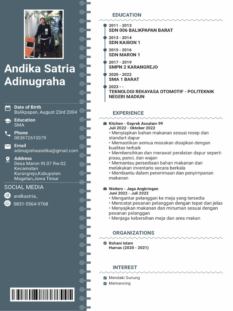 CV Andika Satria | PDF