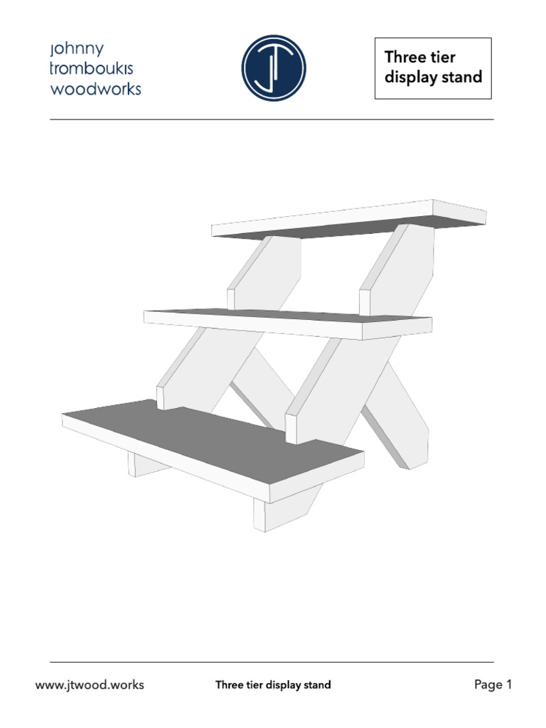 DIY Three Tier Display Stand Guide | PDF