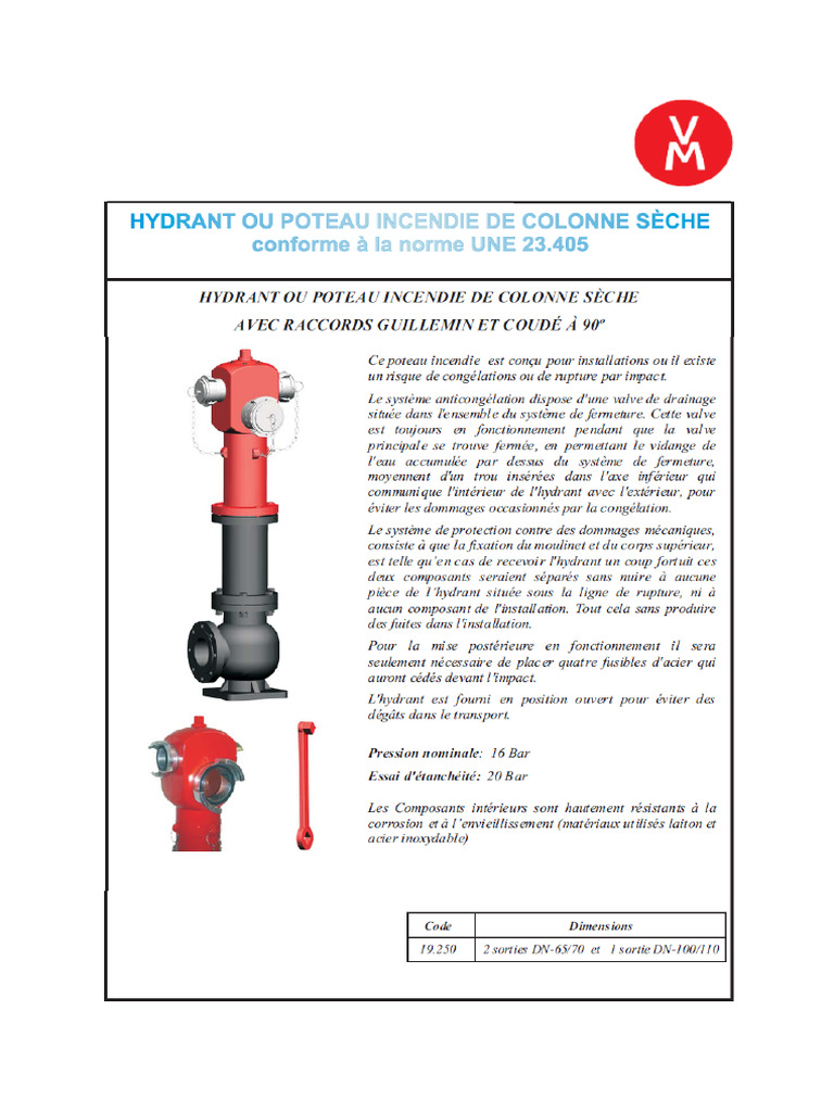 Poteau D'incendie VM | PDF