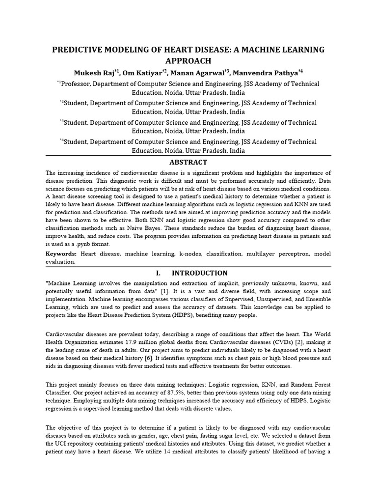 Heart Disease Prediction | PDF | Machine Learning | Artificial Neural ...
