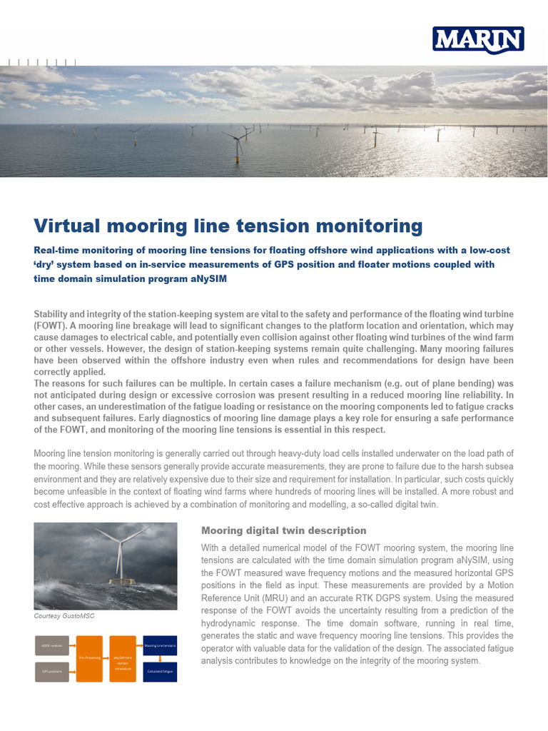 Virtual Mooring Line Tension Monitoring | PDF | Computers