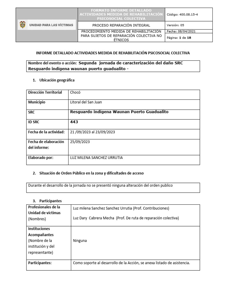 Informe Detallado Guadalito | PDF