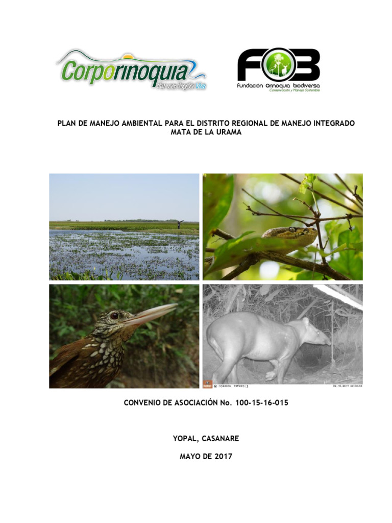 Plan Manejo La Urama | PDF | Ciencias de la Tierra | Geografía Física