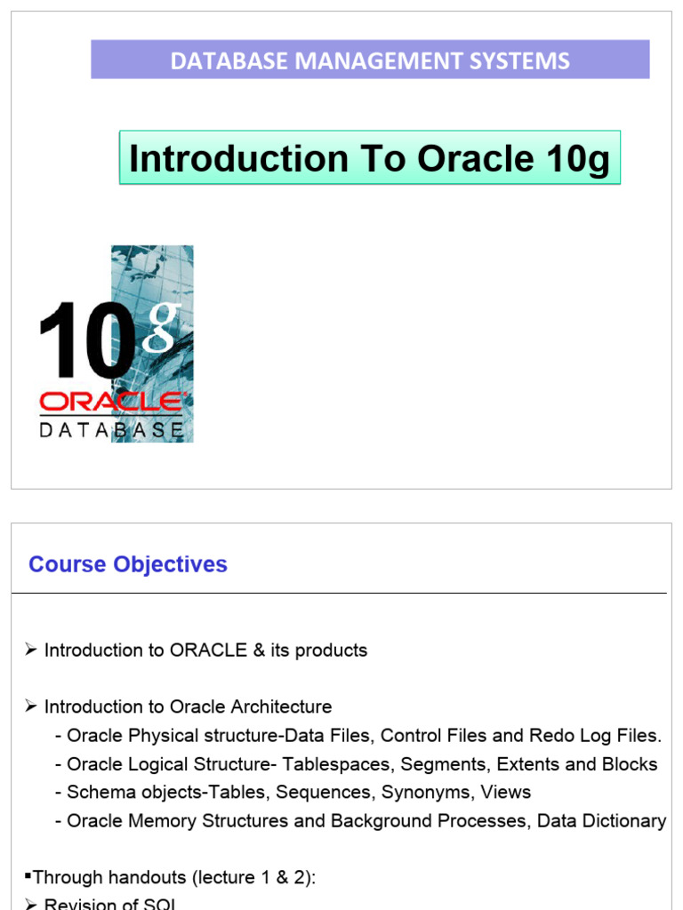 Unit1 DB Architecture Ref | PDF | Databases | Oracle Database