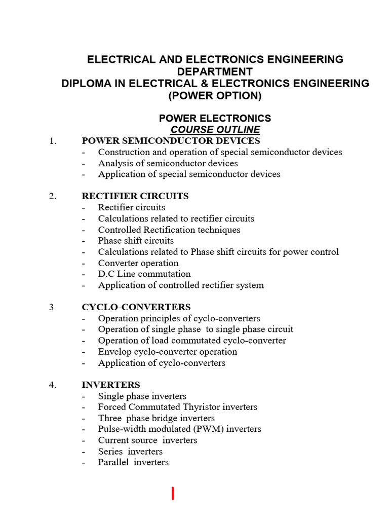 Power Electronics M3 LESSON NOTES ALL Topics | PDF | Rectifier ...