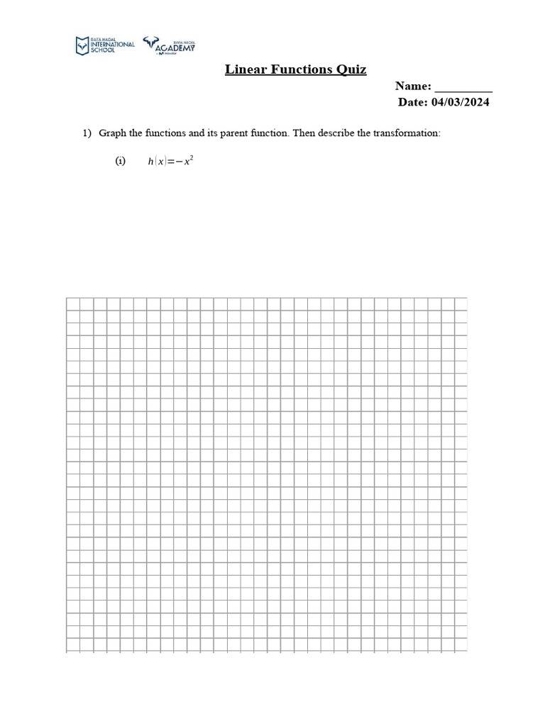6Q. Linear Functions | PDF | Teaching Methods & Materials