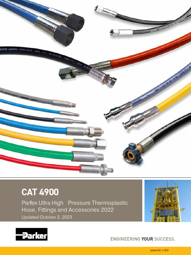CATALOG 4900 Parflex Ultra High Pressure Hose | PDF | Pipe (Fluid ...