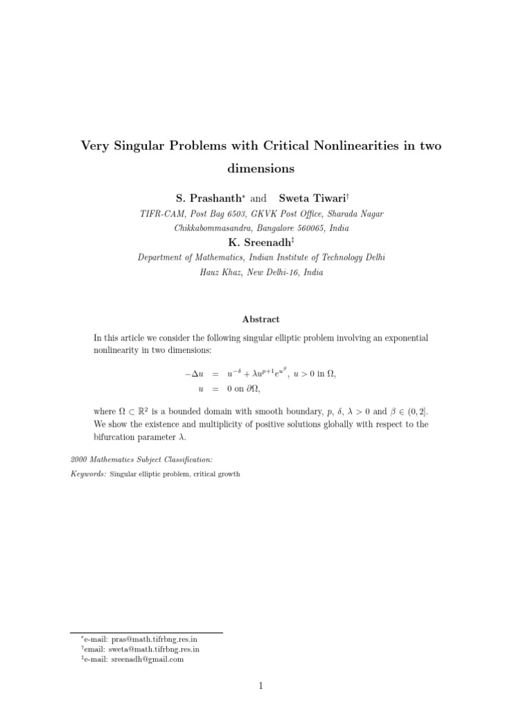 Singular All power-JournalVersion | PDF | Distribution (Mathematics) | Function (Mathematics)