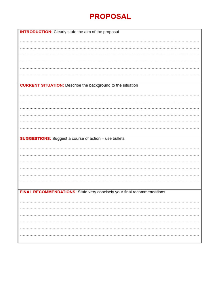 How to write a proposal | PDF