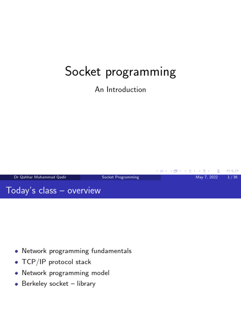 introToSockProg | Download Free PDF | Network Socket | Computer Network