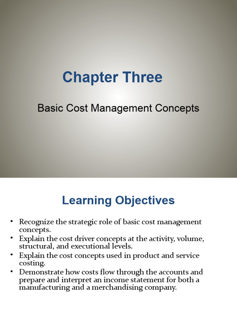 Chapter 3 Slides (1) | PDF | Cost | Cost Accounting