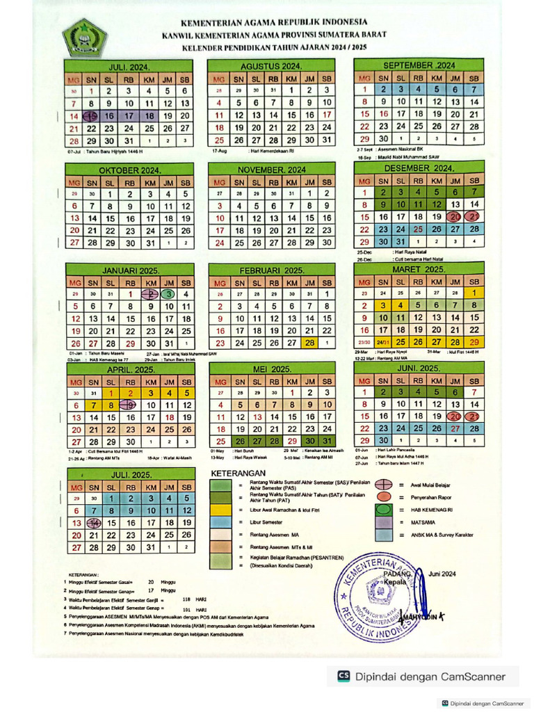 Kaldik Madrasah 2024 - 2025-9 | PDF