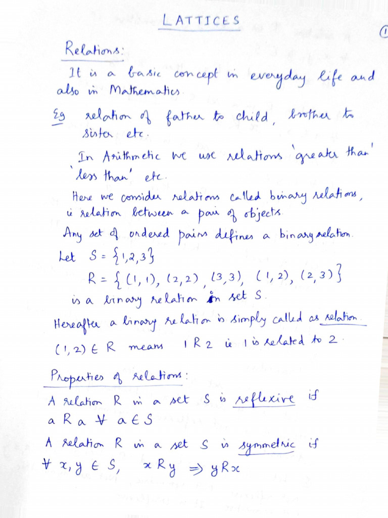 Lattices - Lecture 1 | PDF