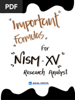 NISM Series XV - Research Analyst | PDF | Financial Analyst | Business