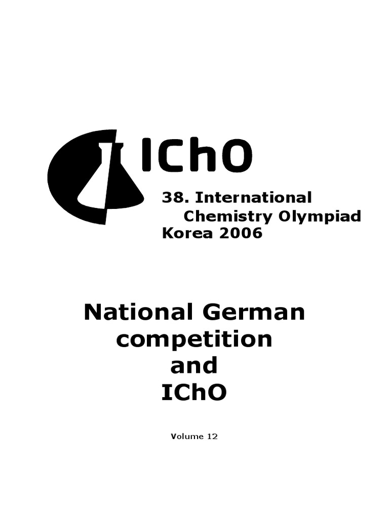 IChO 2006: National Chemistry Competition | PDF | Chemical Reactions ...