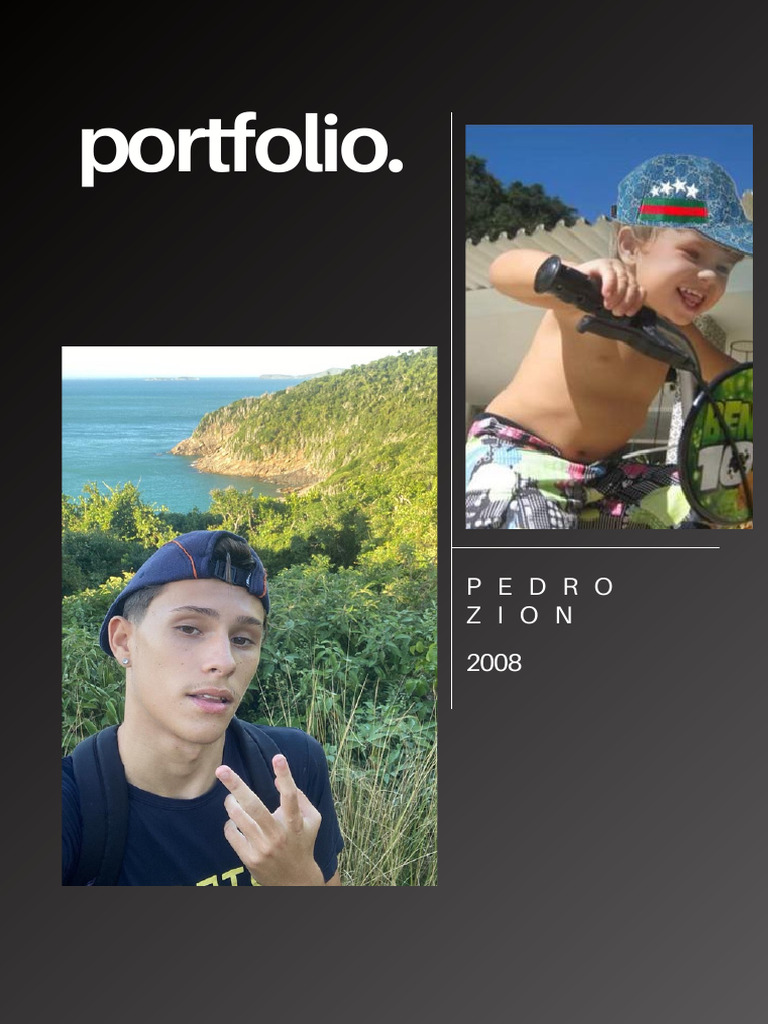 Black Beige Minimalist Photography Portfolio Cover Page | PDF