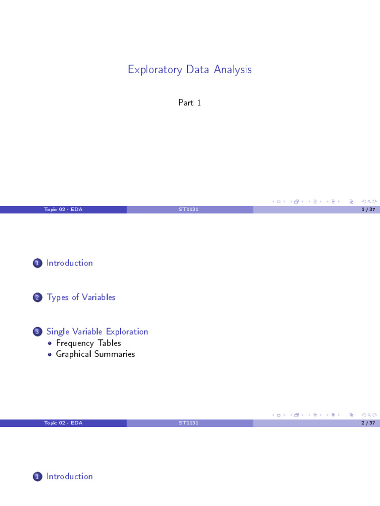 Topic2 Eda P1 Pdf Histogram Skewness
