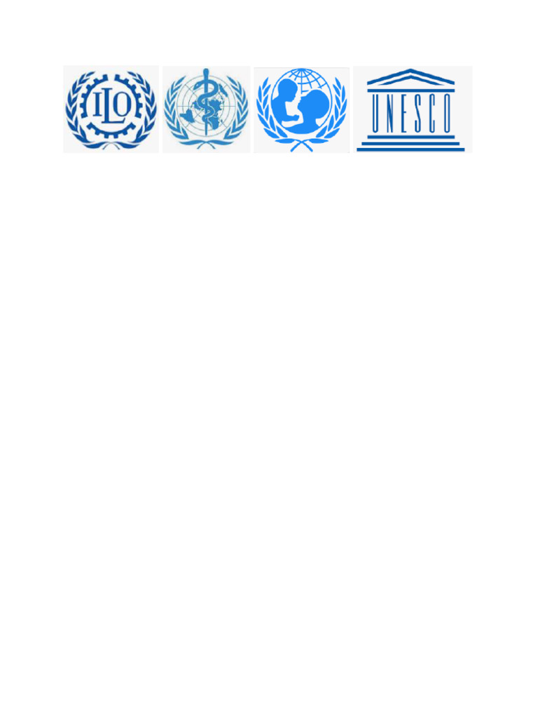 History Project (Logos of ILO, WHO, UNESCO, UNICEF) | PDF
