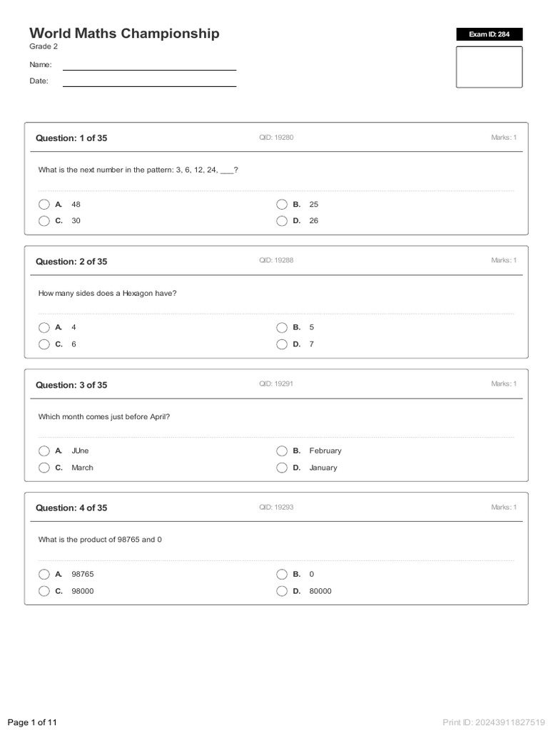 WMC-Grade-2 | PDF | Euclidean Geometry | Elementary Geometry