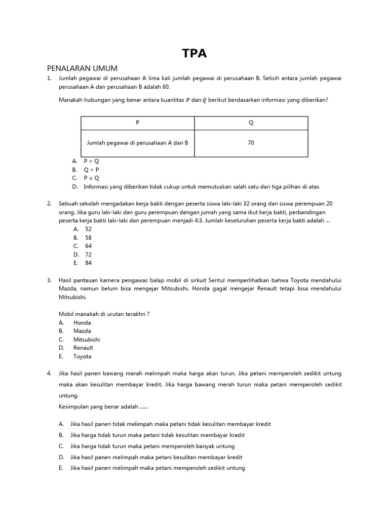 Penalaran Umum | PDF | Metode & Bahan Ajar