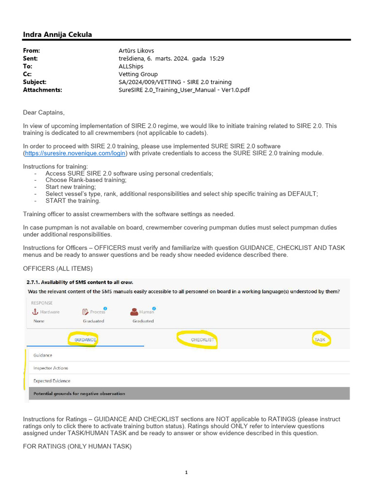 SA.2024.009.VETTING - SIRE 2.0 Training - Compressed | PDF | User (Computing) | Button (Computing)