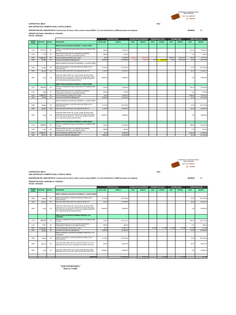 Avaluo #2, Ebar Ojo Revisar | PDF | Materiales | Materiales de construcción