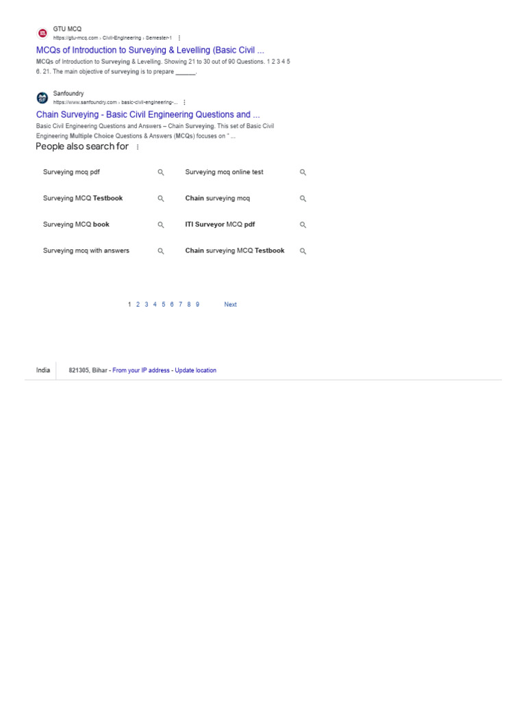 SURVEYING MCQ - Google Search5 | PDF | Business | Technology & Engineering