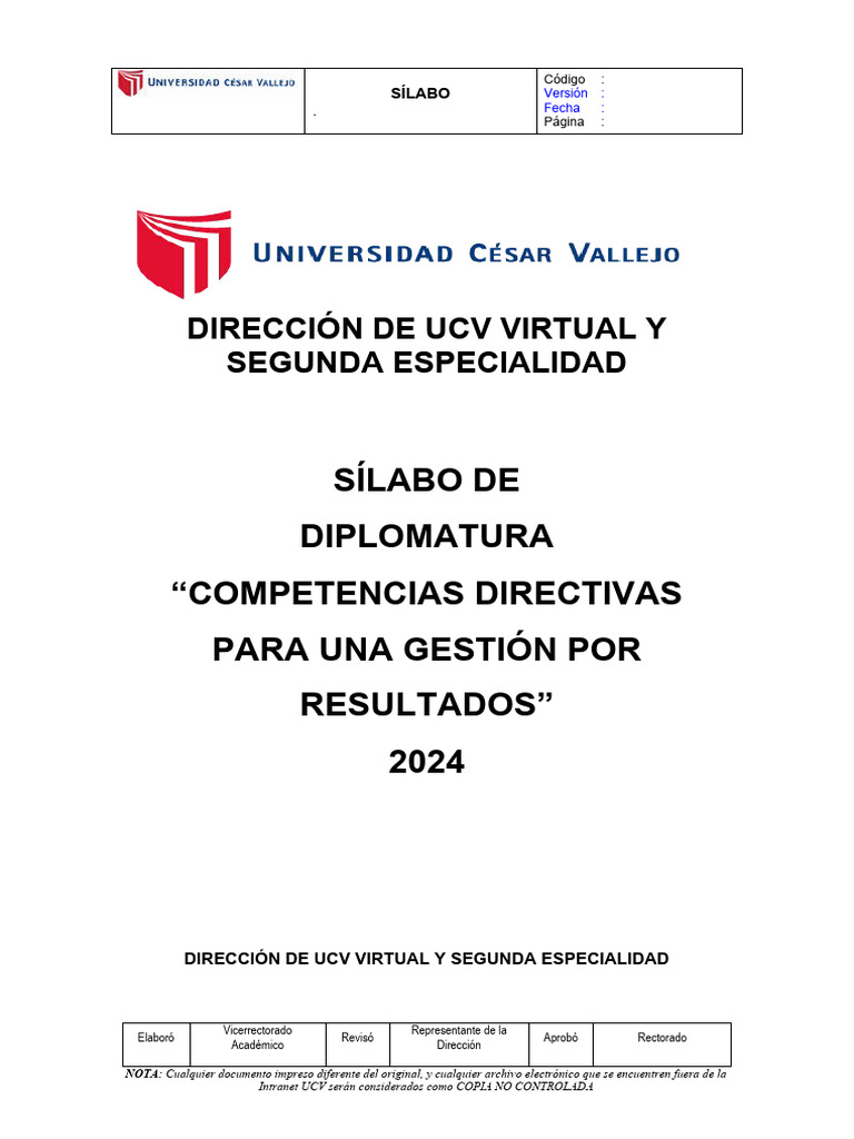 SILABO 1er MÓDULO | PDF | Cognición