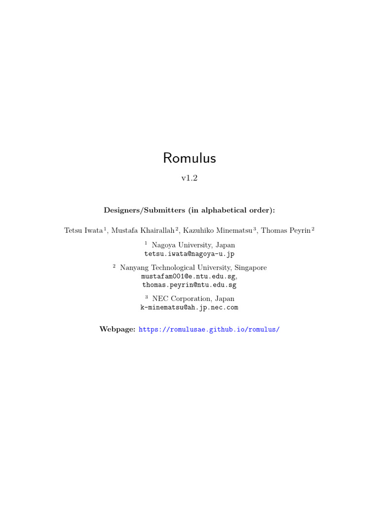 Romulus Spec Round2 | PDF | Military Communications | Computer Security