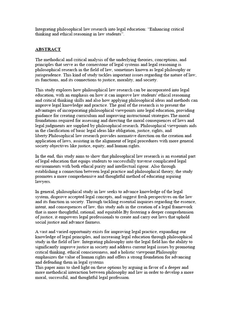 RESEARCH METHODOLOGY | PDF | Critical Thinking | Methodology