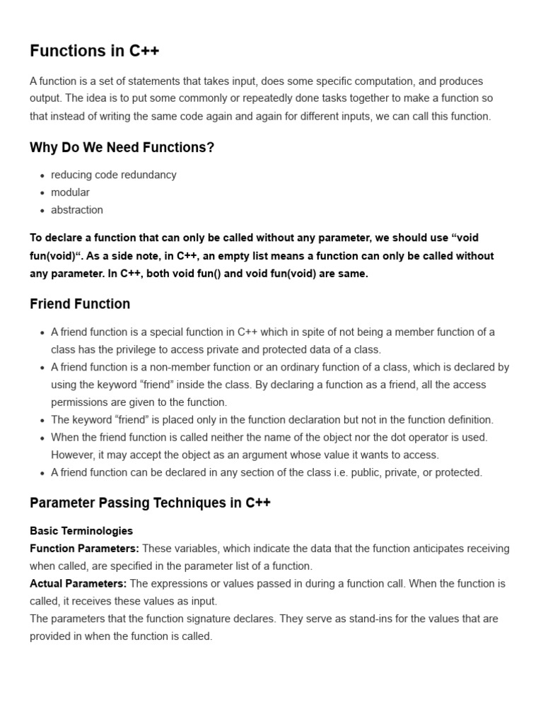 04. Functions and Pointers | Download Free PDF | Parameter (Computer Programming) | Pointer ...