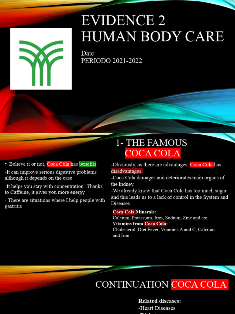 Evidence 2 Human Body Care | PDF | Vitamin | Cola