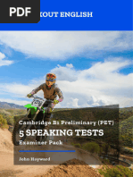 PET Speaking - Sample Tests | PDF | Vocabulary | Cognition