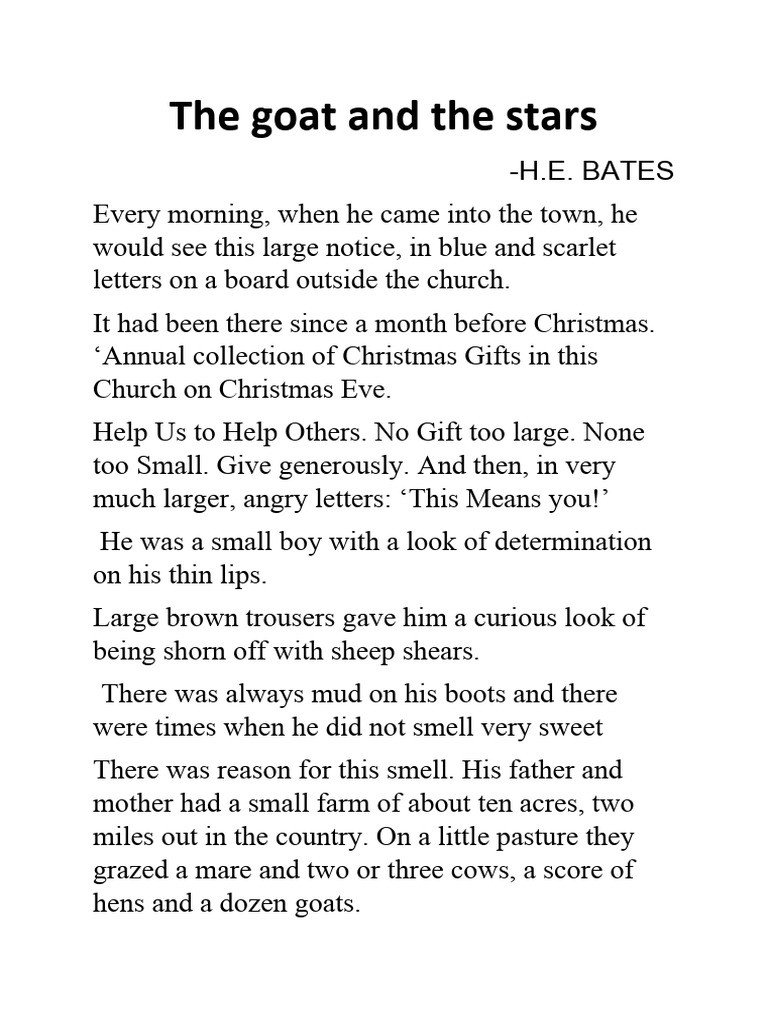 The Goat and The Stars | PDF