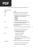 Grade 7 Creative Arts Notes | PDF | The Arts | Rhythm