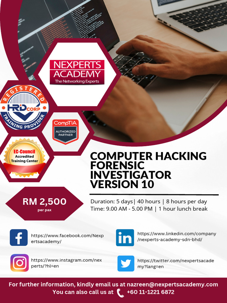 CHFI (B) 5 Days | PDF | Computer Forensics | Computer Security