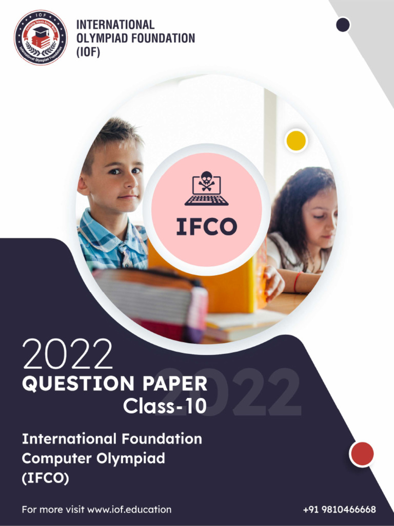 IFCO Class 10 2022 Question Paper | PDF | Computer Network | Computer ...