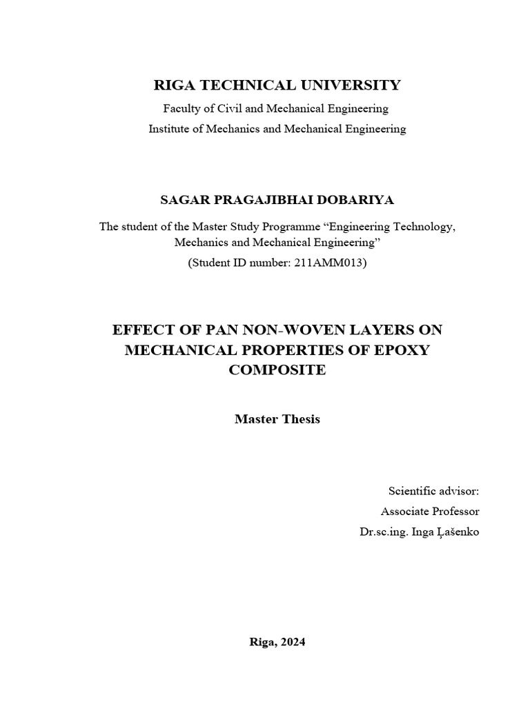 MG - Thesis SD | PDF | Composite Material | Nanotechnology