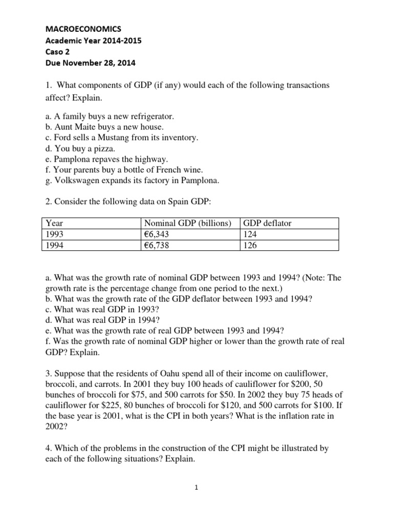 Macroeconomics Caso 2 | PDF | Unemployment | Labour Economics