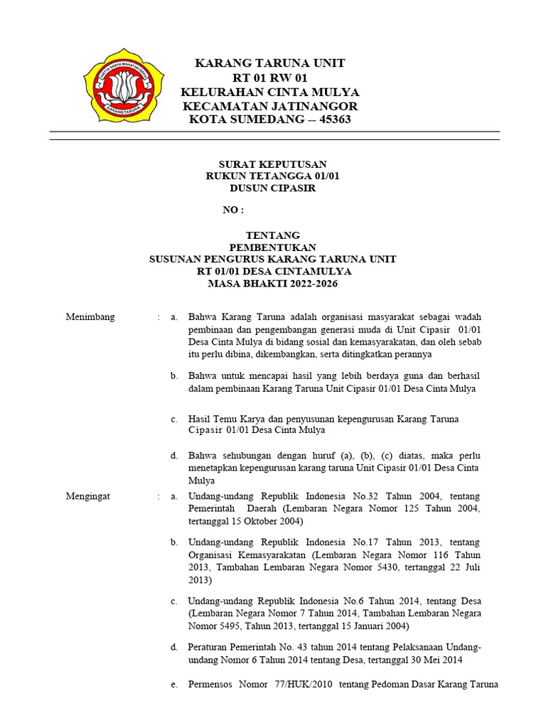 SK Karang Taruna Unit01 | PDF