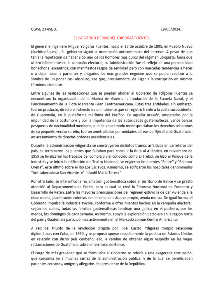 Clase 2 Fase 3 | PDF | Guatemala Clase 2 Fase 3 | PDF | Guatemala