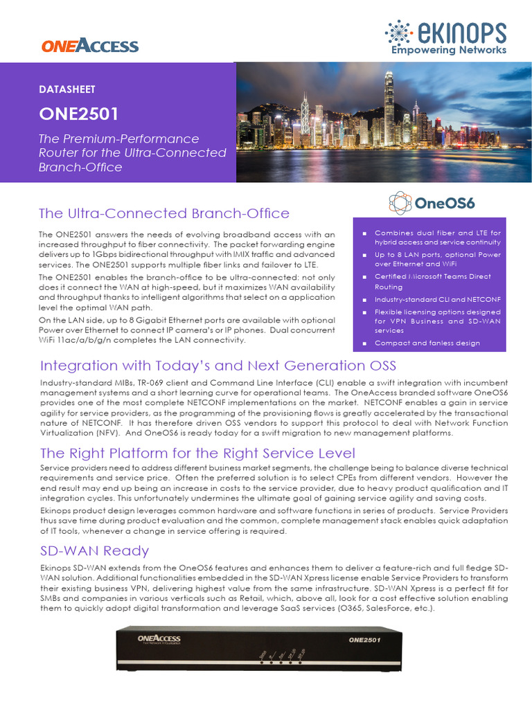 03ds One2501 Ekinops | PDF | Virtual Private Network | Wide Area Network