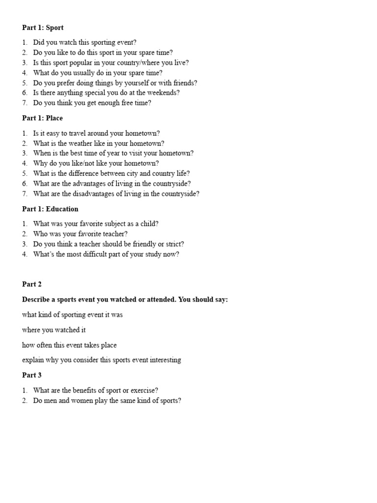 Review Speaking Standard 4 | PDF | Social Science | Self-Improvement