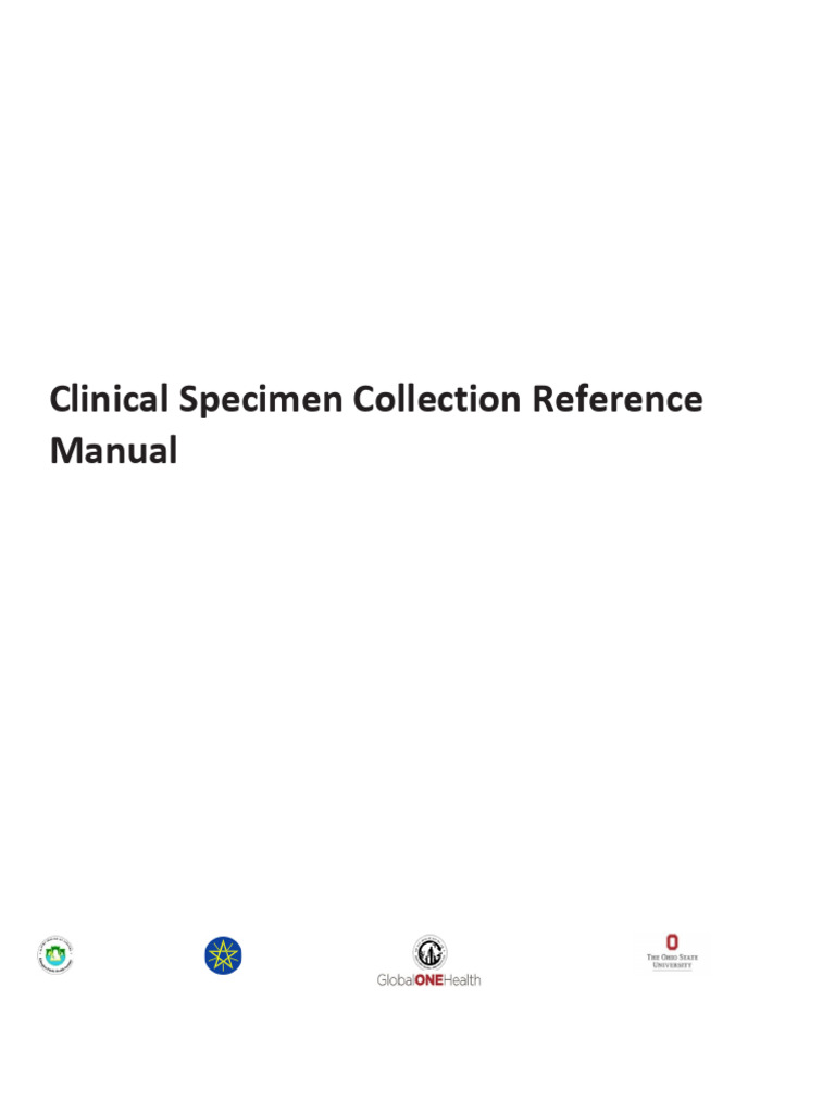 AMR Clinical Specimen Collection Reference Manuel July 2019 Final PDF 1 ...
